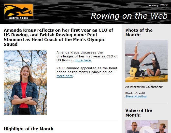Rowing on the Web - January '22 – ActiveTools